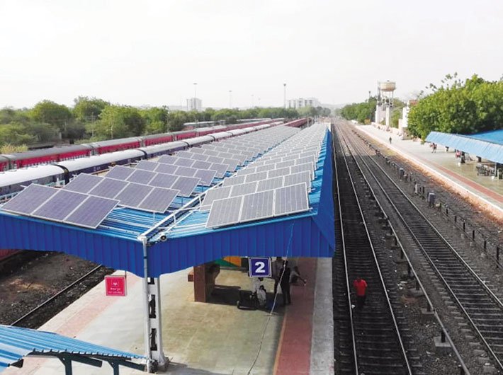 Western Railways Installs 5601.69 KWp Capacity Rooftop Solar Panels At ...